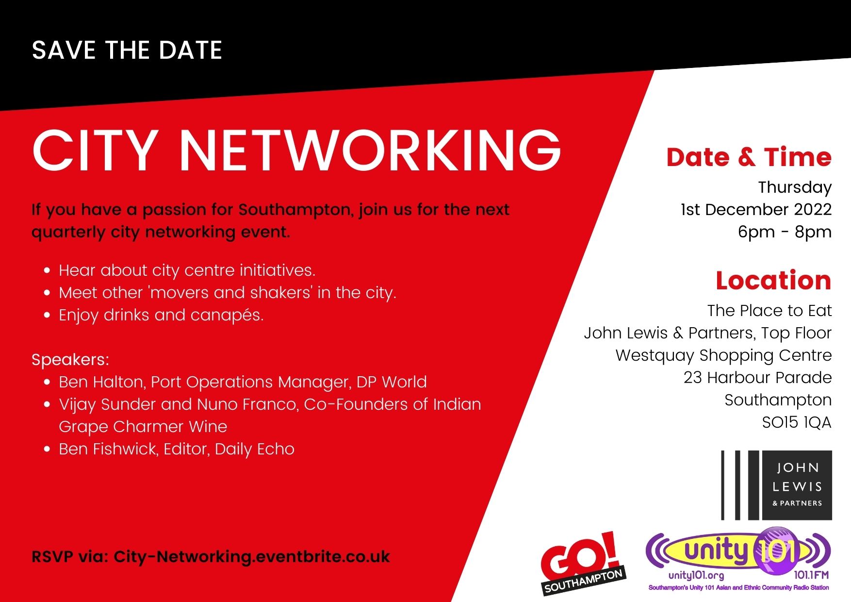 City Networking - December 2022 - GO! Southampton